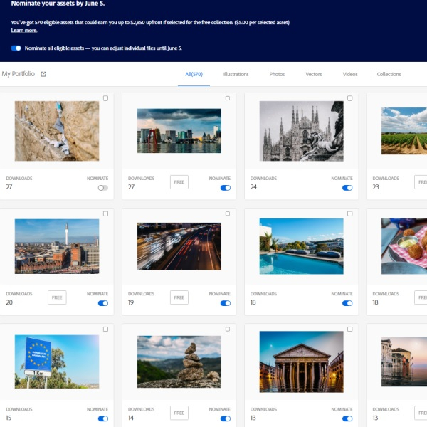Adobe Stock Free Photo Collection Giveaway Analysis from my own Port ...